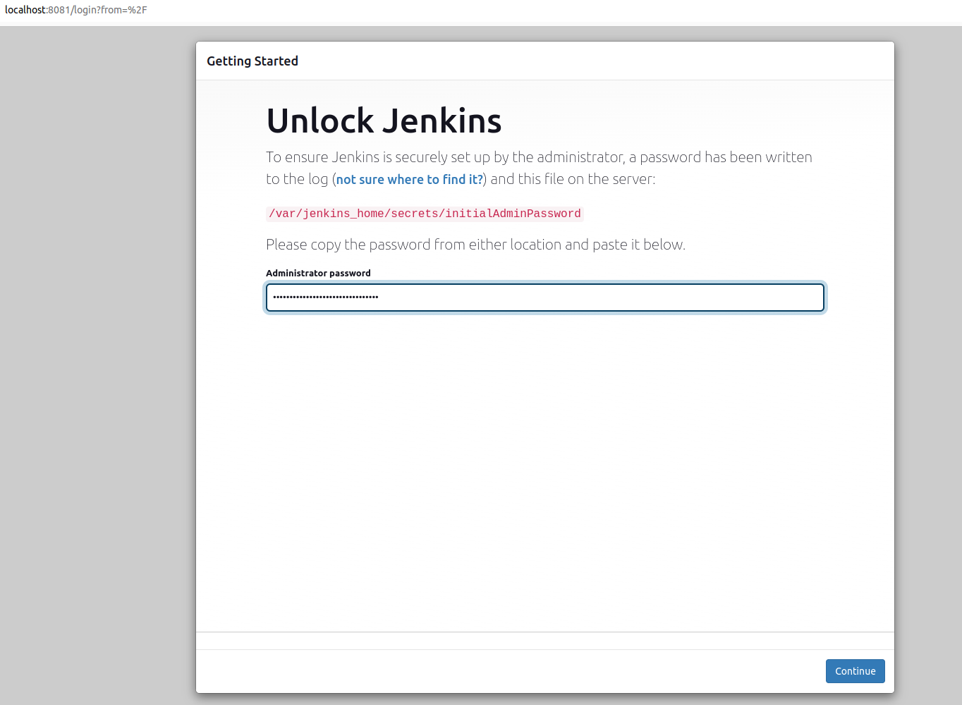 Jenkins setup using docker volume - DevOpslover